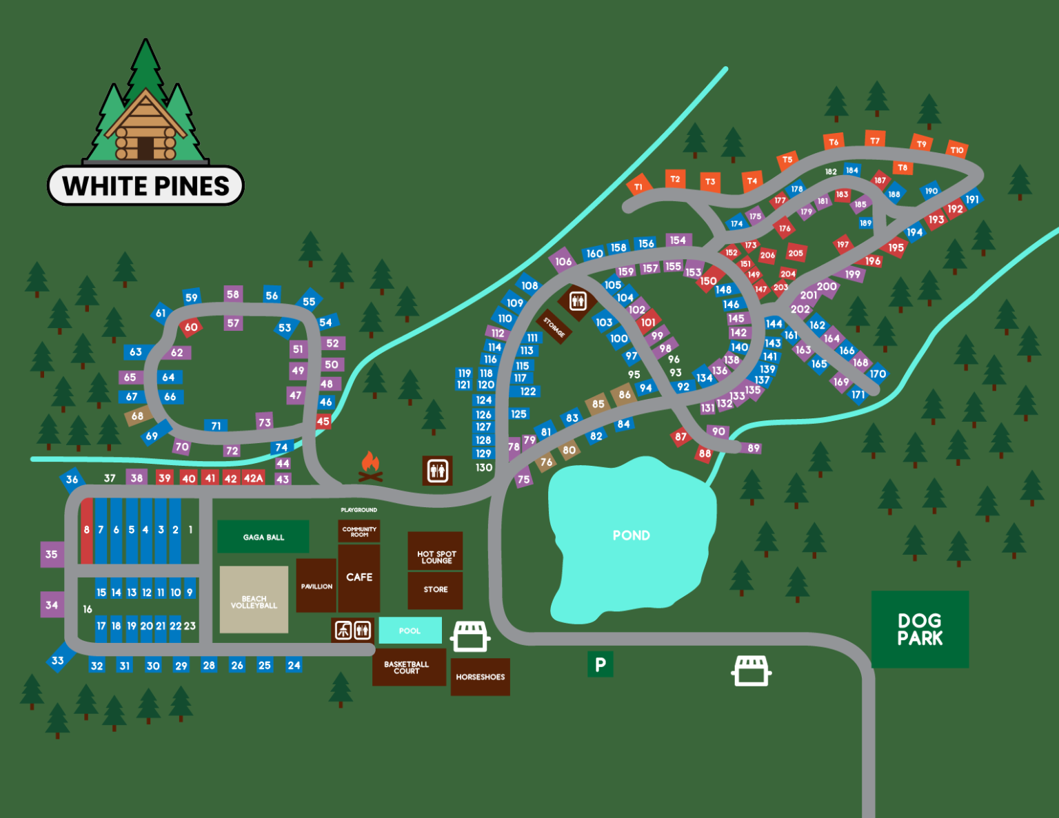 White Pines Campground in Barkhamsted , CT | Happy Grounds